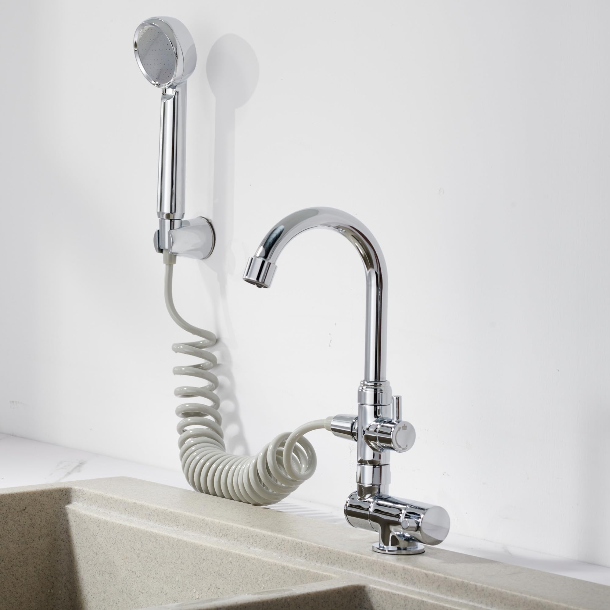 Amazon.com: Durable 360 Rotating RV Faucet - Single Handle Cold Water ...