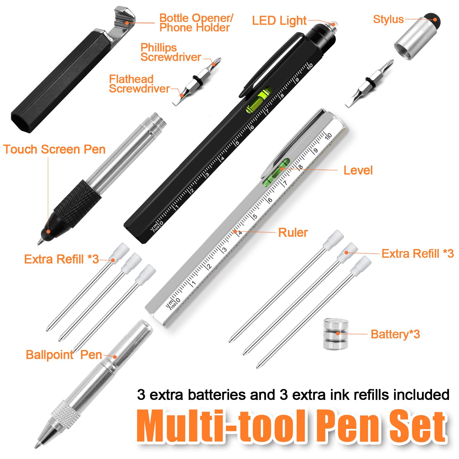 Snapklik.com : Father Day Gifts For Men, 11 In 1 Multitool Pen, Father ...
