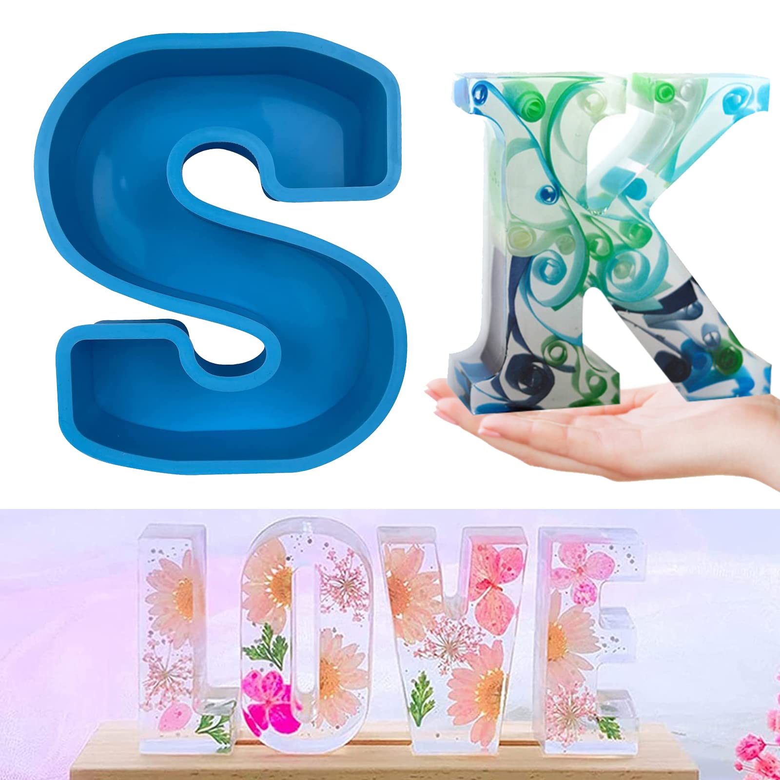 Large Alphabet Epoxy Resin Mo...B09BCT417M | Encarguelo.com