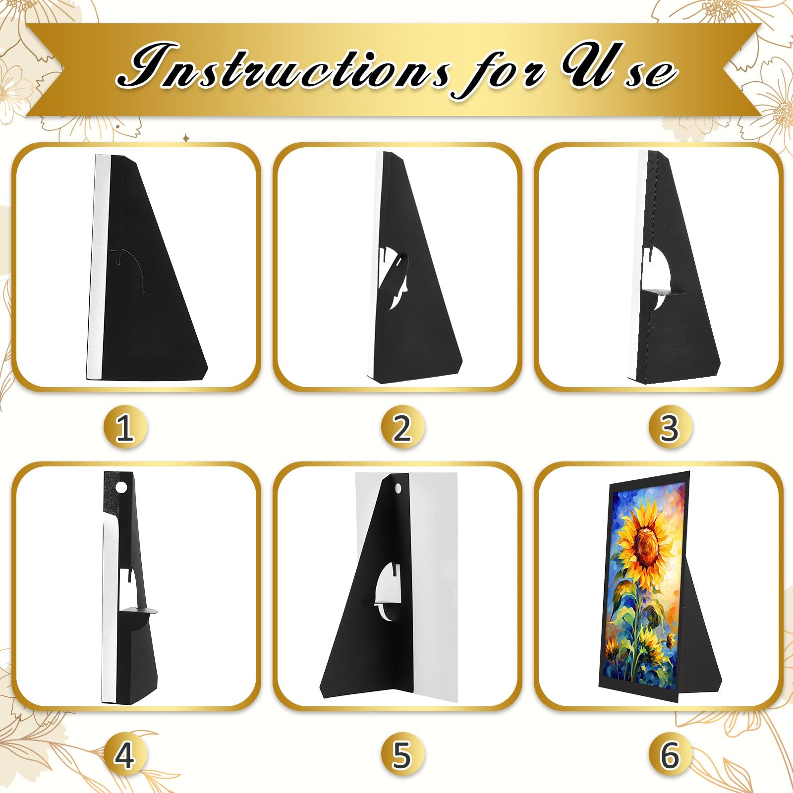 Snapklik.com : Marspark 50 Pack Self Stick Easel Backs 12 Inch ...
