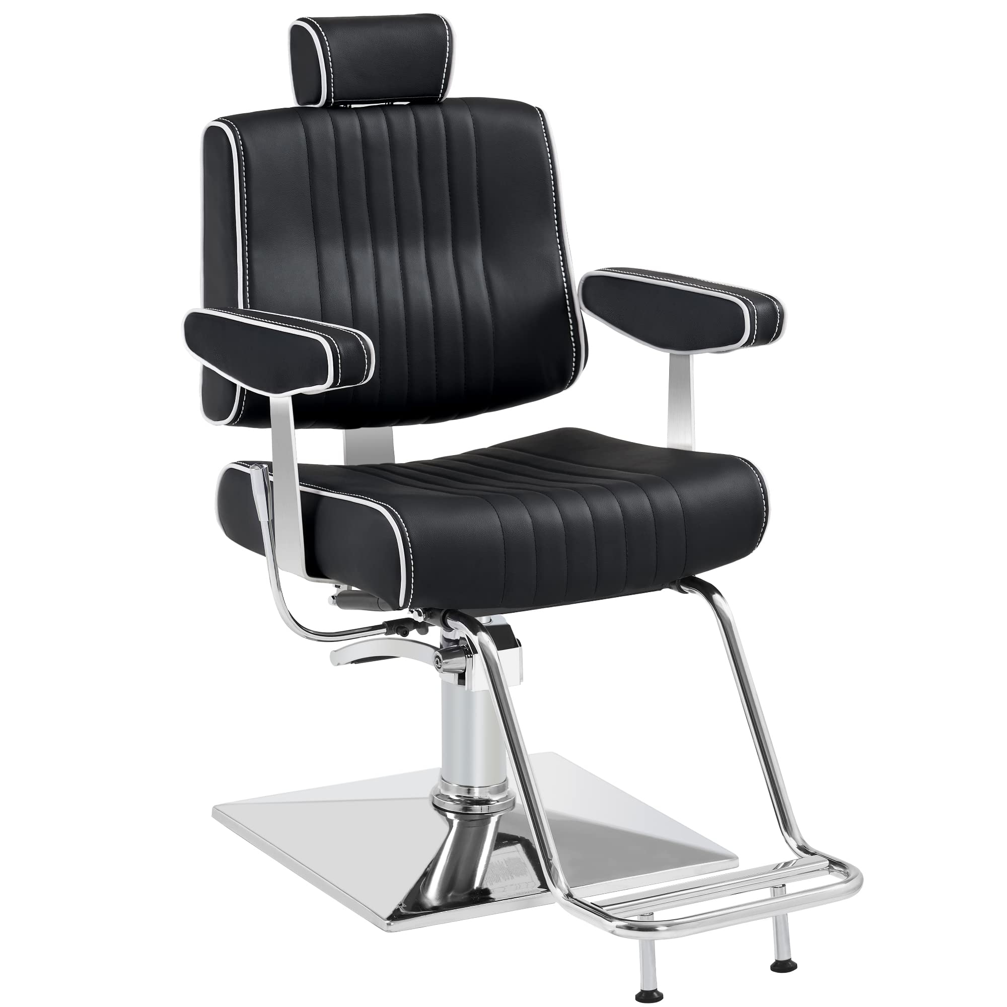 Amazon.com: BarberPub Classic Barber Chair All Purpose Modern Hydraulic ...