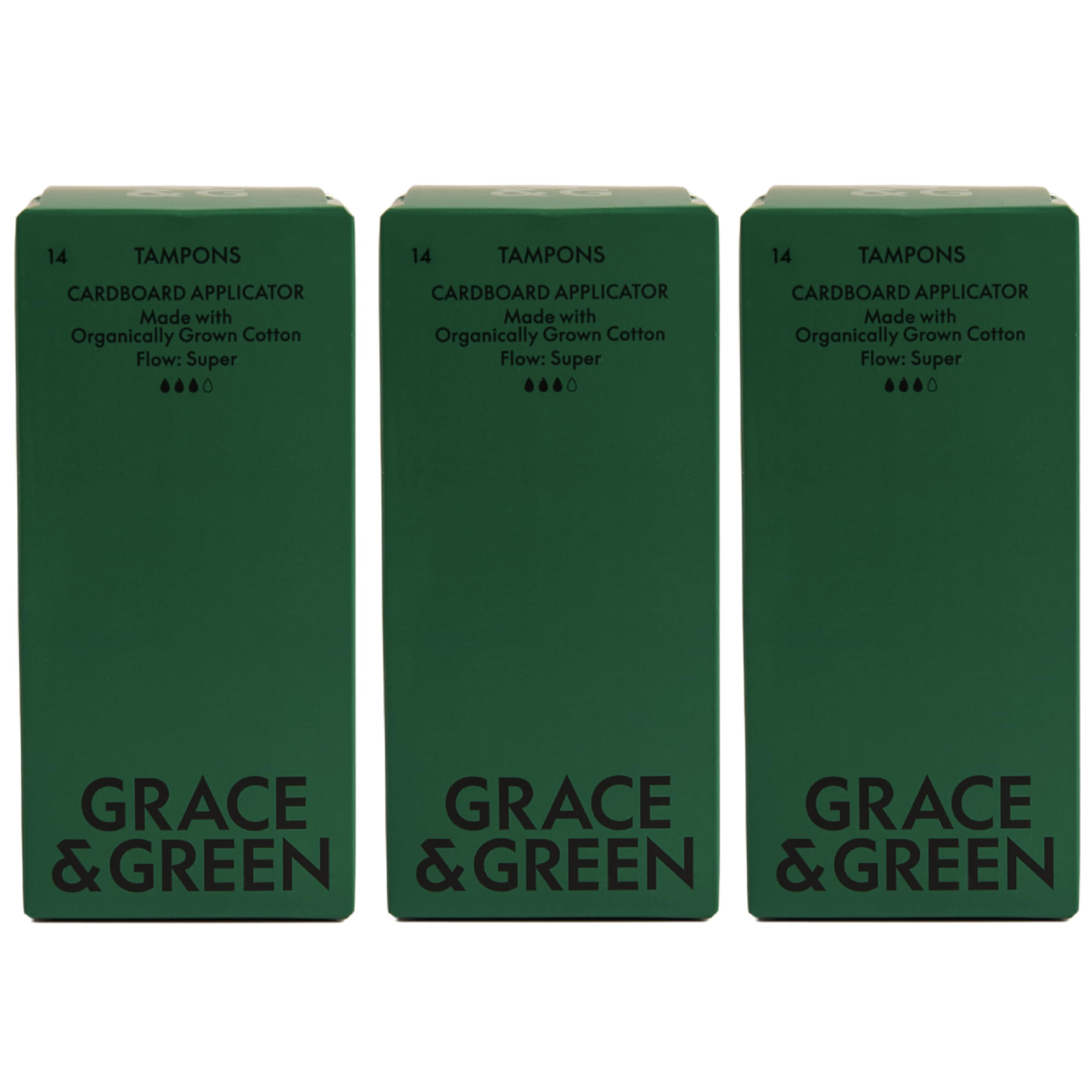 Grace & Green - Organic Tampons - Biodegradable Applicator - Size ...