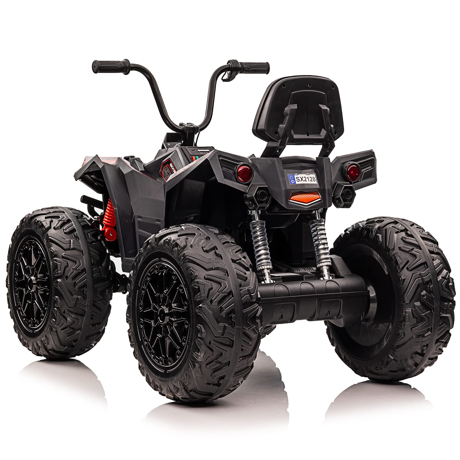 Hetoy Kids ATV, 24V Ride on Car 4WD Quad Electric Vehicle, 4x80W ...