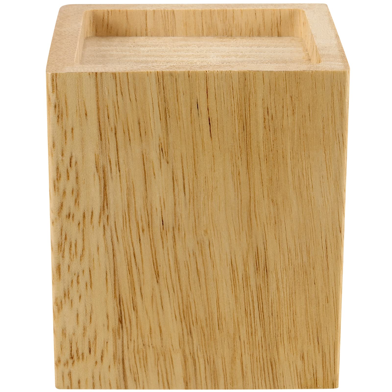 SINJEUN 4 Pack 4 Inch Solid Wood Bed Risers, Natural Square Wood ...