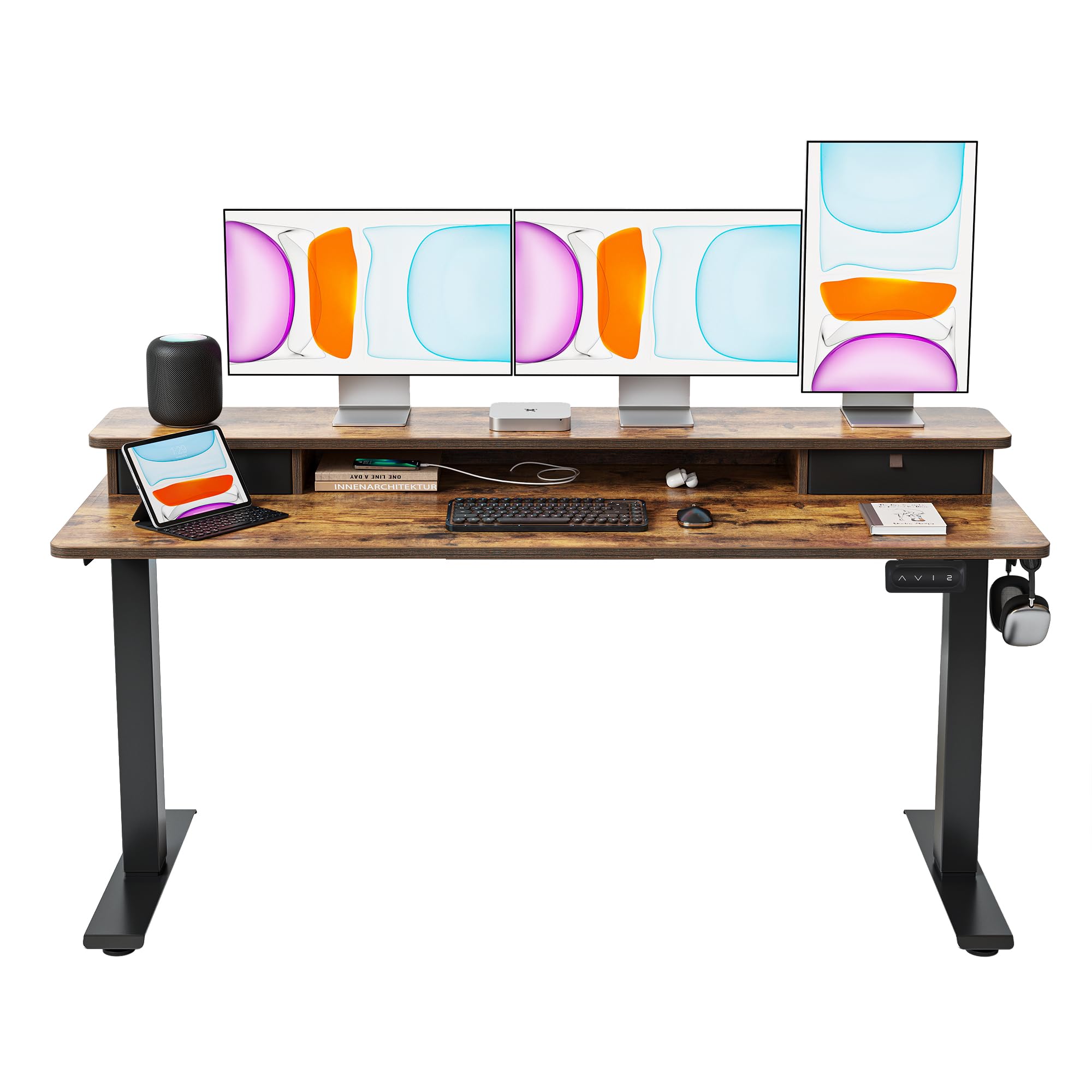 Snapklik.com : BANTI 60x24 Inch Electric Standing Desk