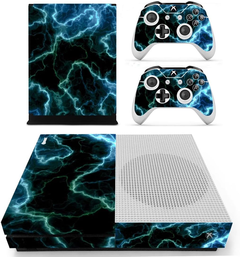 Amazon.com: Vanknight Xbox One S Slim Console Remote Controllers Skin ...