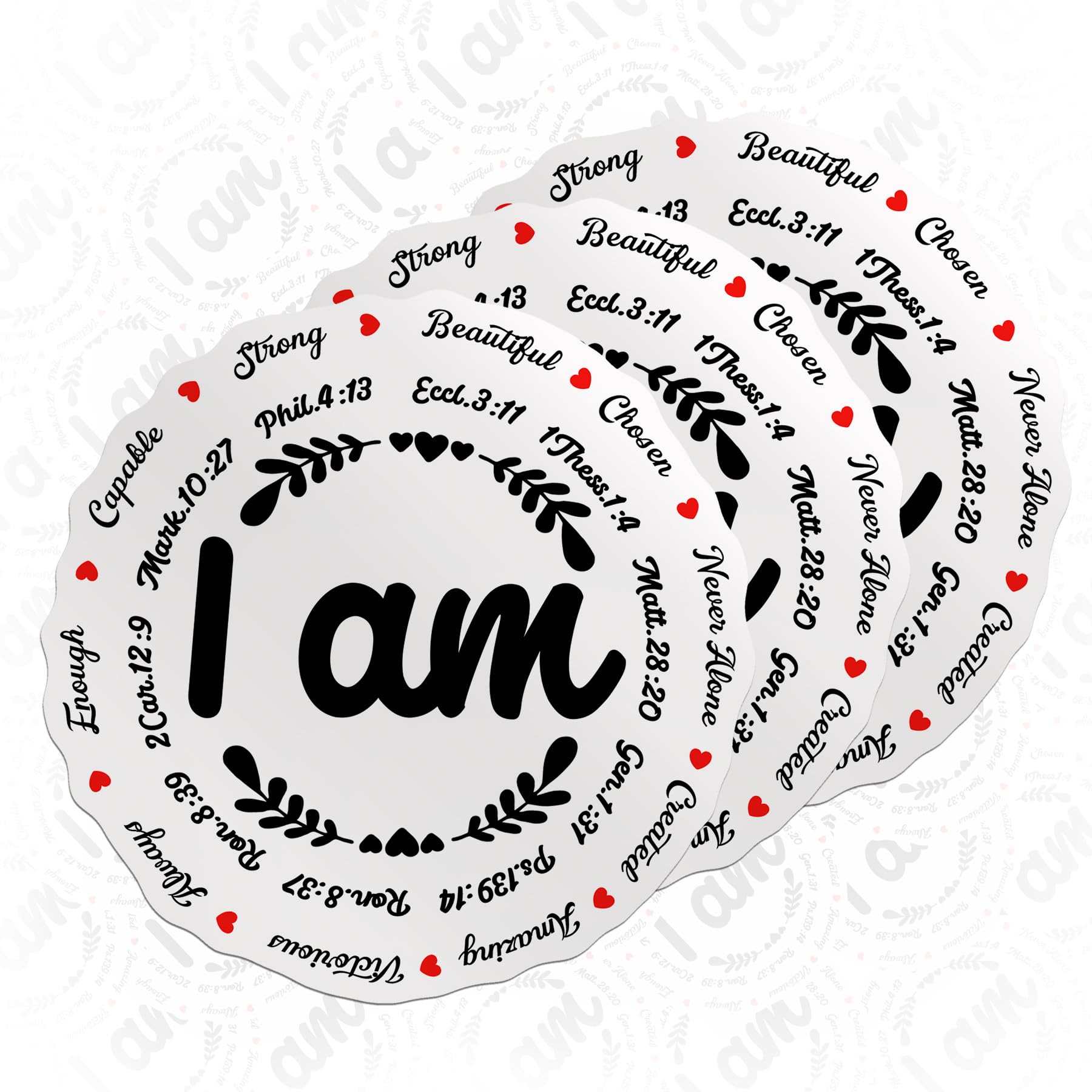Amazon.com: (3PCS) I Am Sticker Bible Journal Affirmation Stickers ...