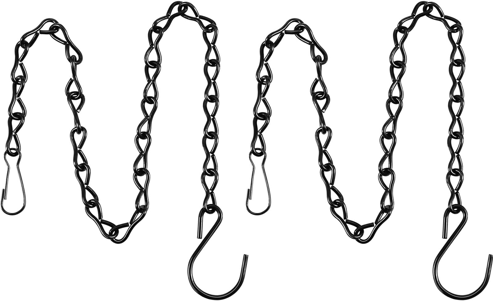 Amazon.com : 2 Pack S Hook Steel Hanging Harness Chain Adjustable ...