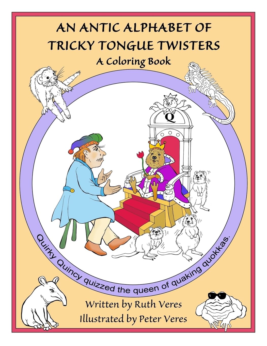 Amazon.com: An Antic Alphabet of Tricky Tongue Twisters: A Coloring ...
