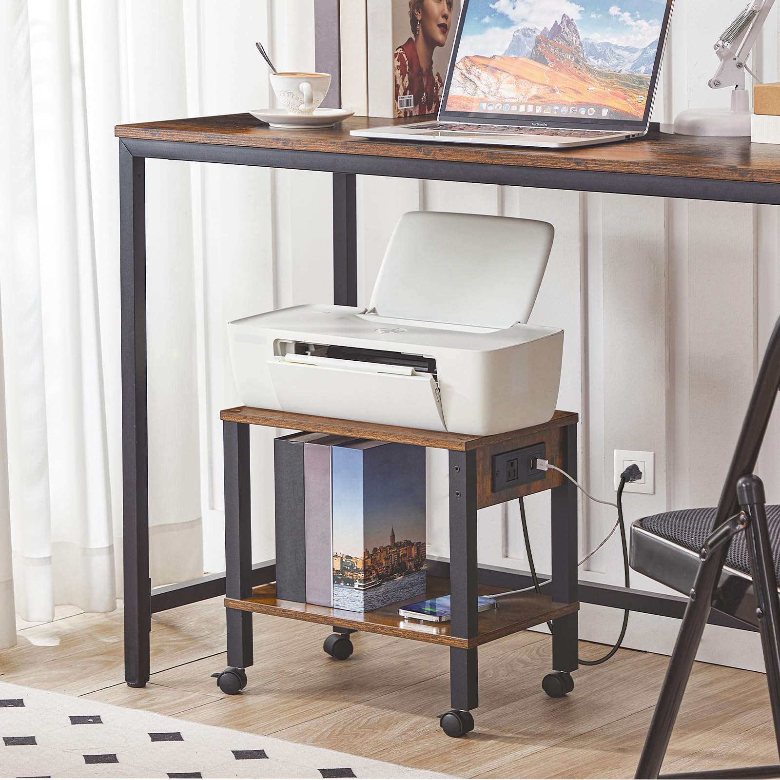 Snapklik.com : HOOBRO 2-Tier Printer Stand