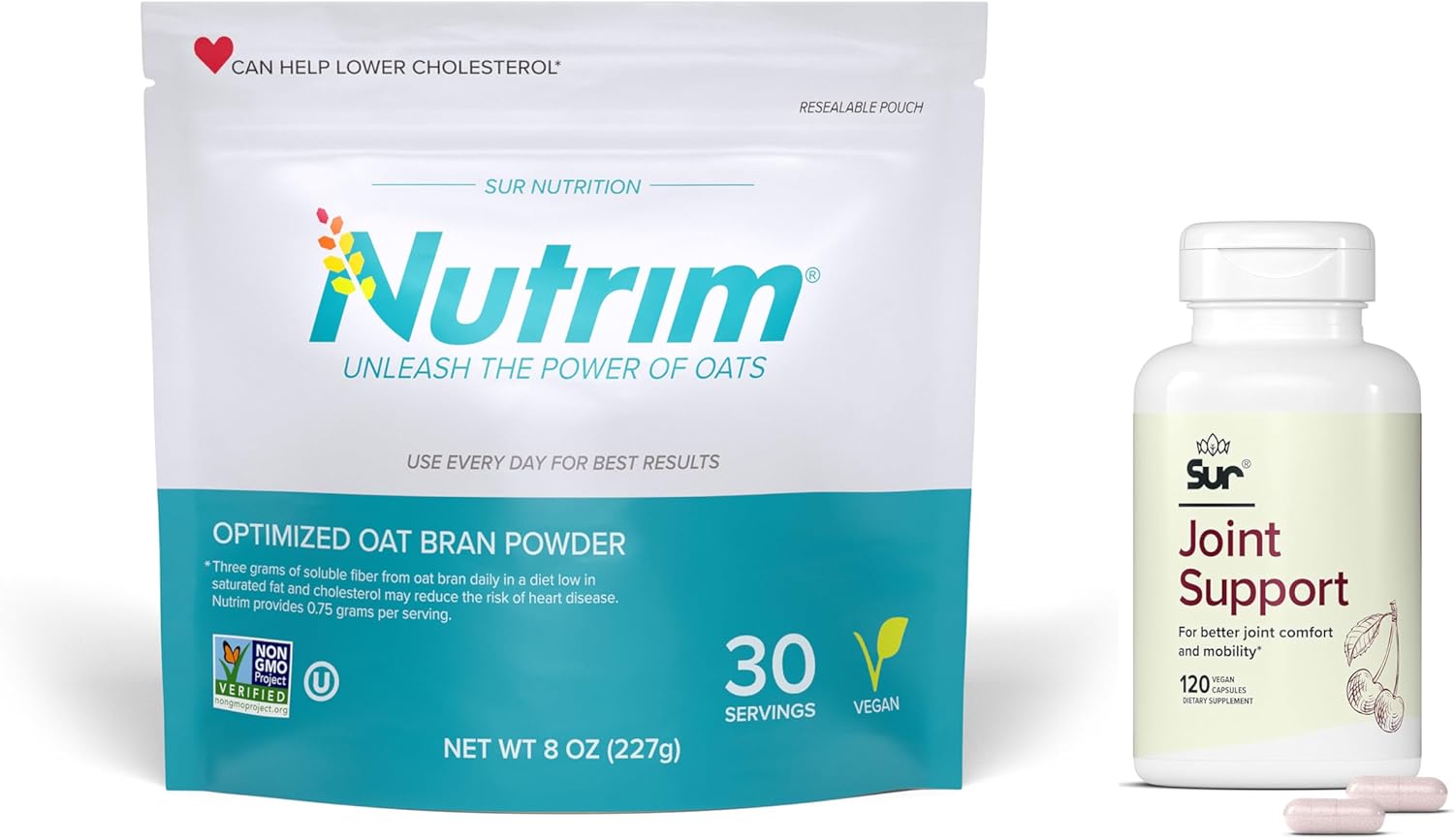 Amazon.com: Sur Nutrim Oat Bran Powder with 750mg Beta Glucan per ...