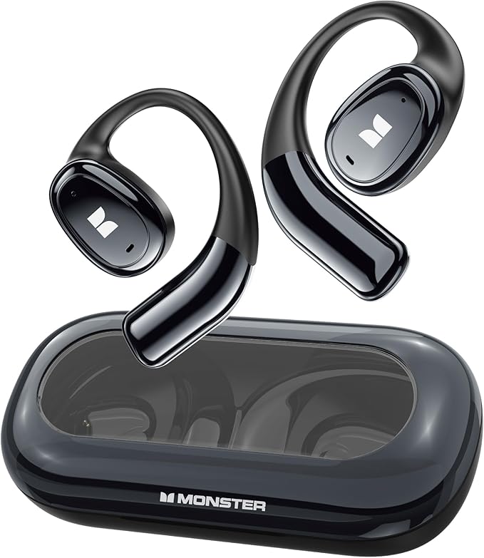Monster Wireless Earbuds Open Ear AC311, Bluetooth 5.4 Open Ear ...