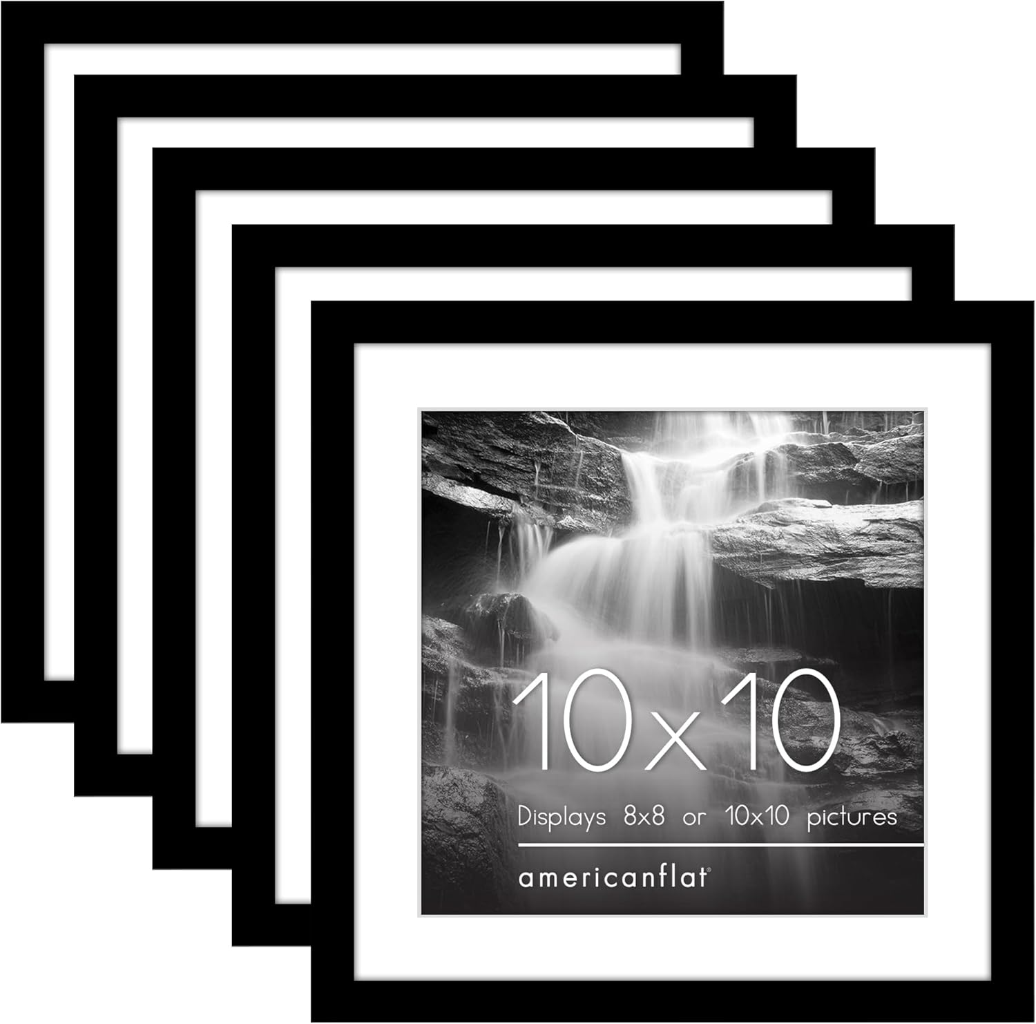 Amazon.com - Americanflat 10x10 Picture Frame with Polished Plexiglass ...