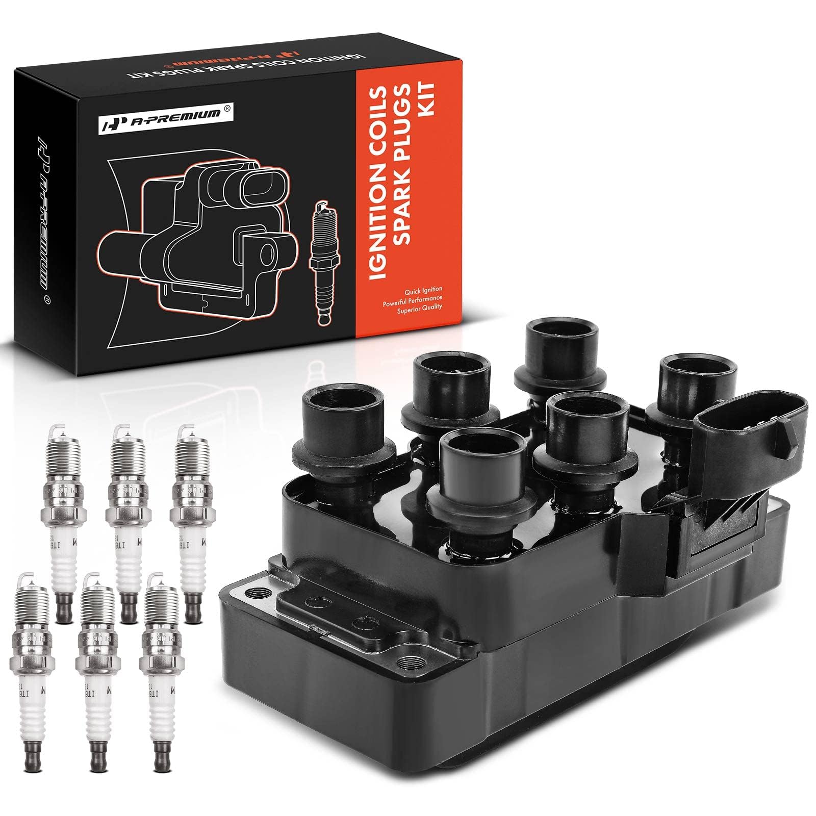 Amazon.com: A-Premium Ignition Coils and Spark Plugs Kits Compatible ...