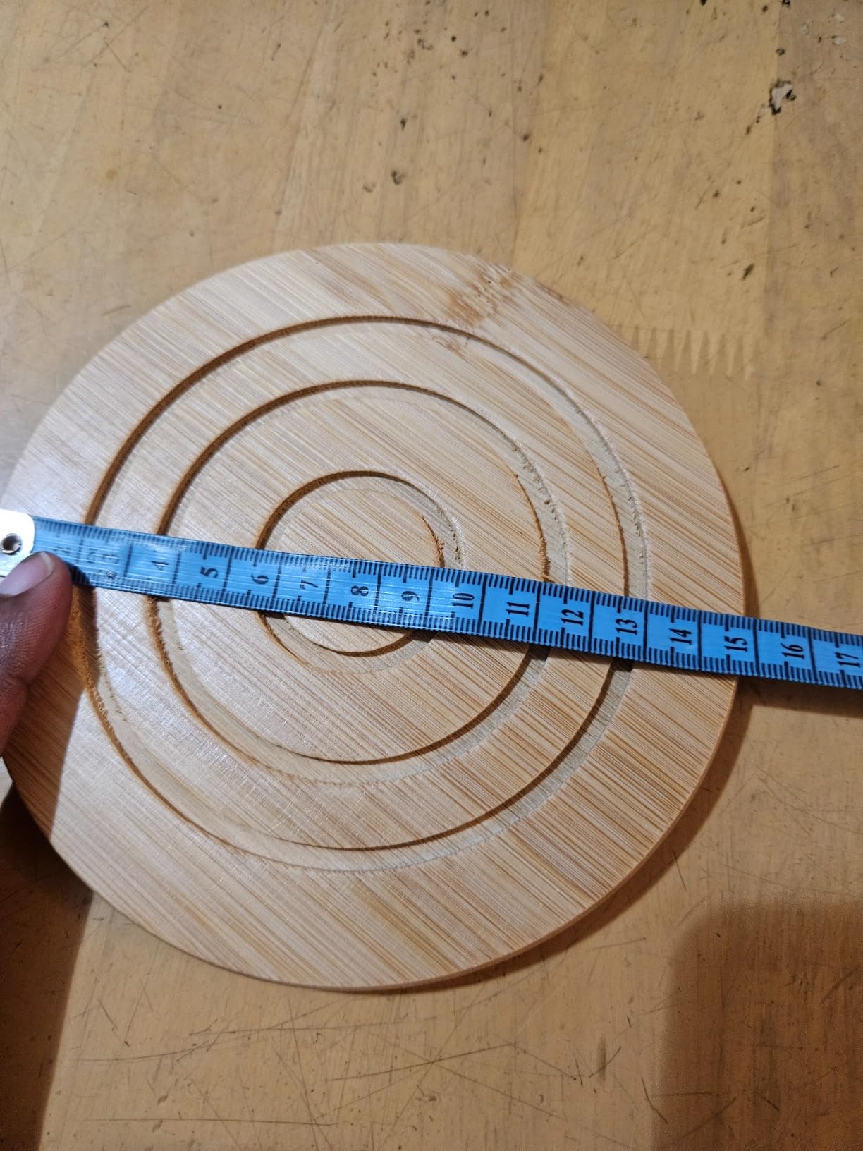 HOKIPO® Eco-Friendly Extra Thick Bamboo Wooden Coasters for Home Pan ...