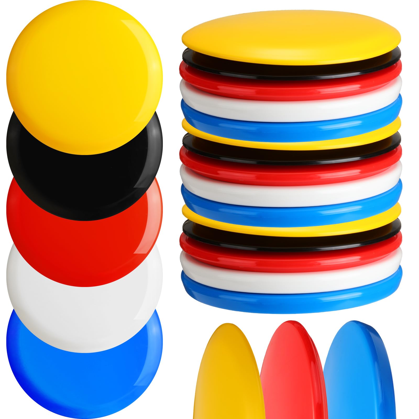 Syhood 20 Pcs Disc Golf Set 8.3 Inch Plastic Disc Golf Starter Set 150 ...