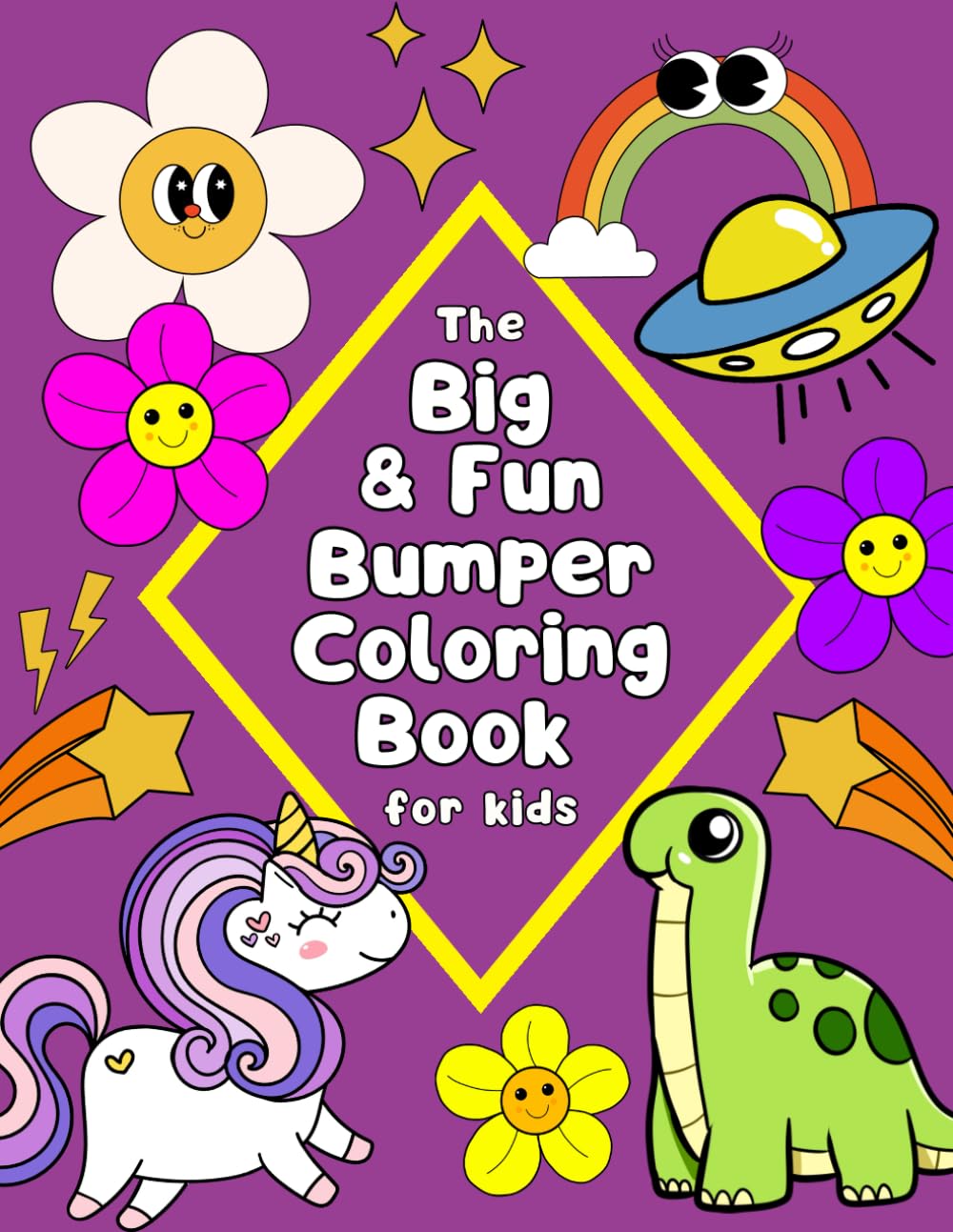 The Big & Fun Bumper Coloring Book for Kids ages 3+ | 50 Single Print ...