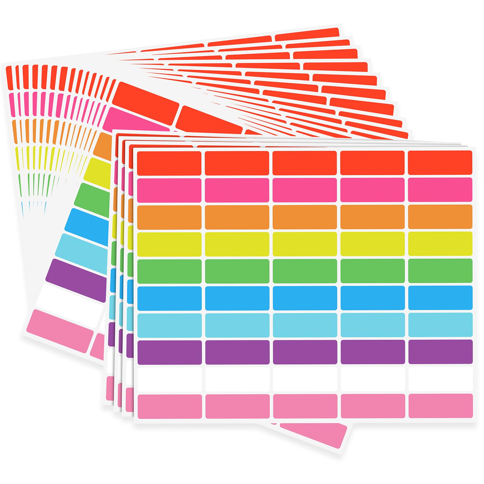 Amazon.com : Tallew 10 Color Color Coding Labels Rectangle Colored ...