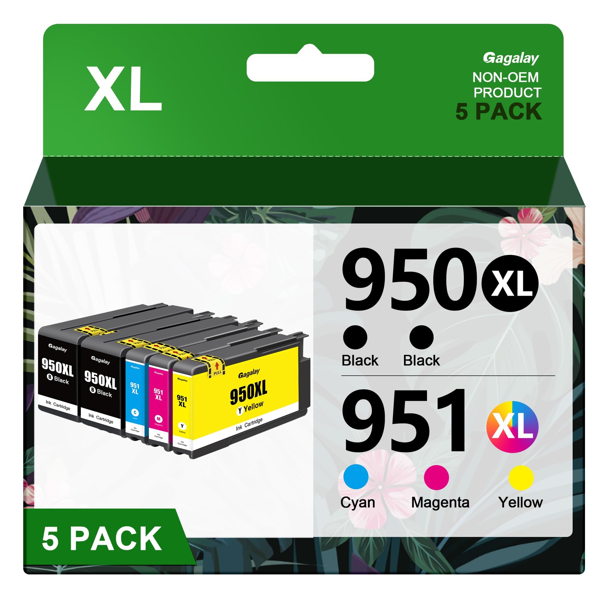 Amazon.com: Gagalay 950XL and 951XL Ink Cartridges Combo Pack ...