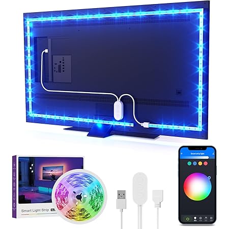 Amazon.com: LED Lights for TV Led Backlight, 13.1ft RGB Led Strip ...
