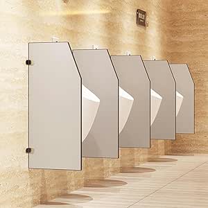 Amazon.com: Urinals Partition with Stainless Steel Fittings,Urinal Baffle Screen,Urinal Baffle ...