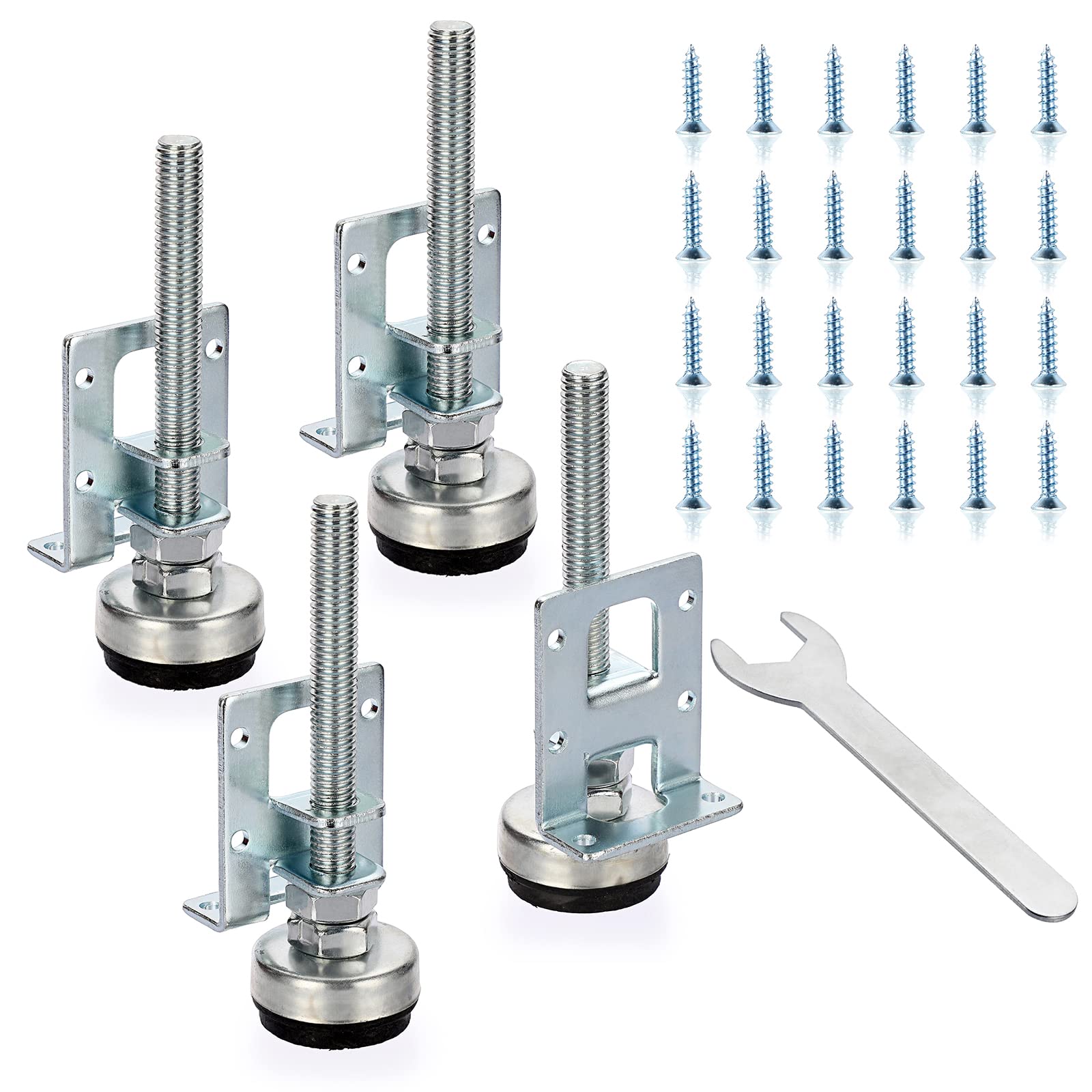Snapklik.com : 4 Packs Heavy Duty Adjustable Leveling Feet, L Shaped ...