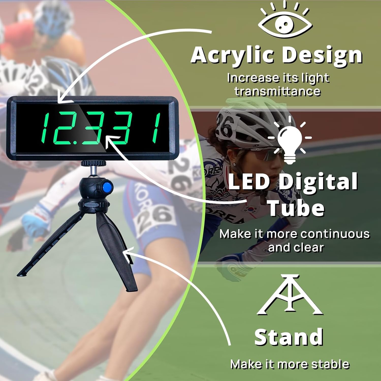 Snapklik.com : Battery Powered Wireless Laser Timer For Sprints Race ...