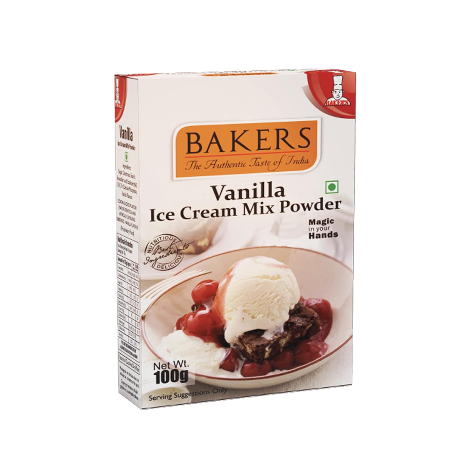BAKERS Vanilla Ice Cream Powder | 100% Veg | Classic & Delightful ...