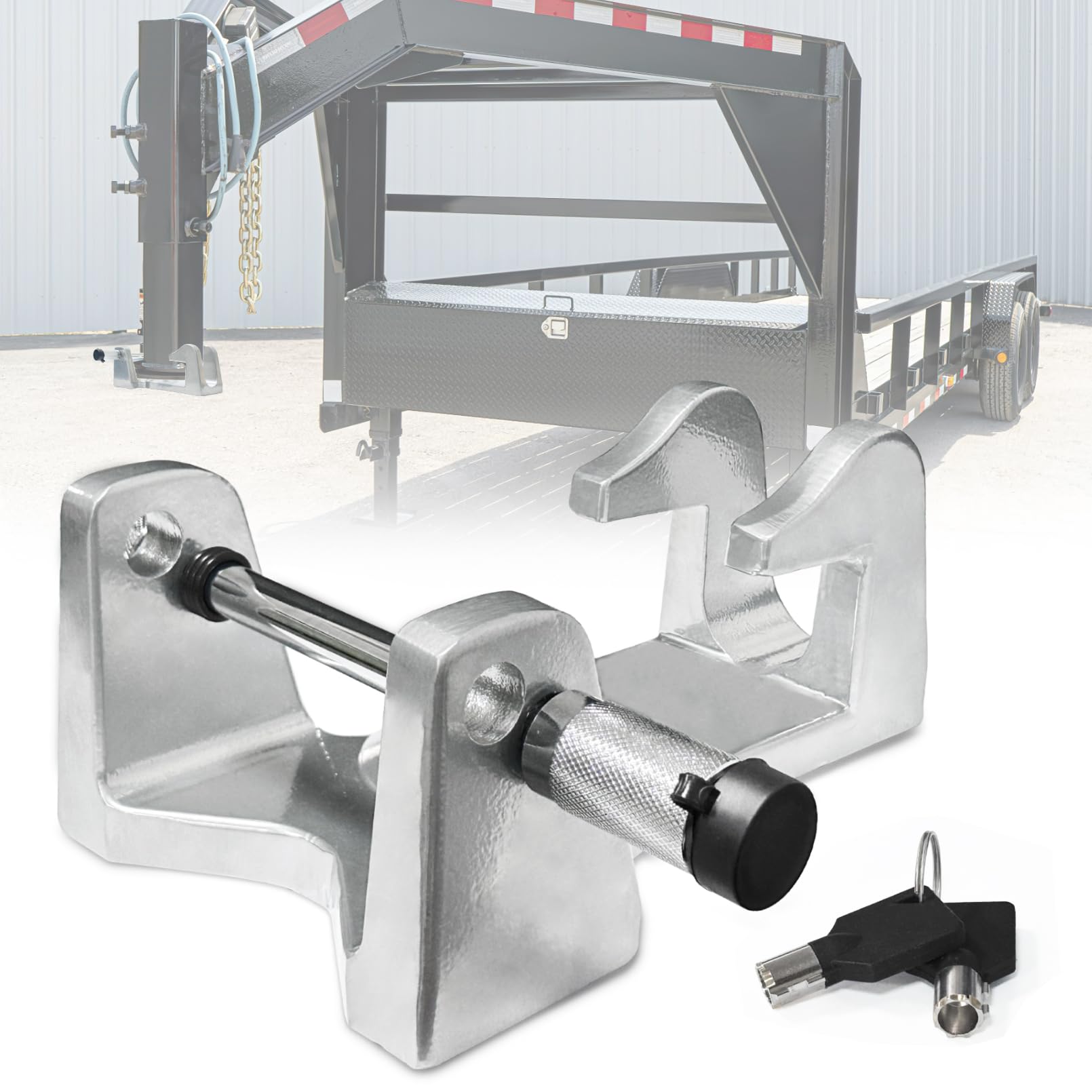 Amazon.com: Lanbos Gooseneck Lock, Gooseneck Trailer Hitch Locks Heavey ...