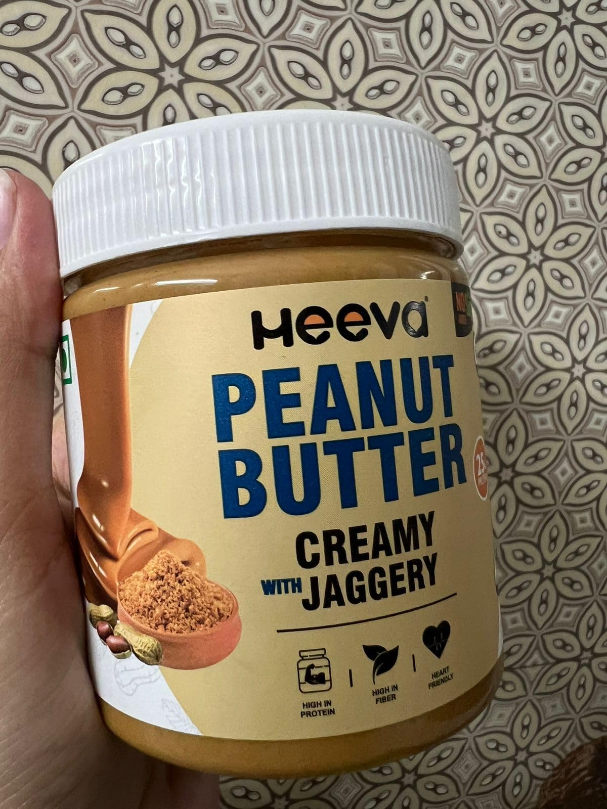 Heeva Peanut Butter Creamy With Jaggery (350gm X2) | 100% Roasted ...