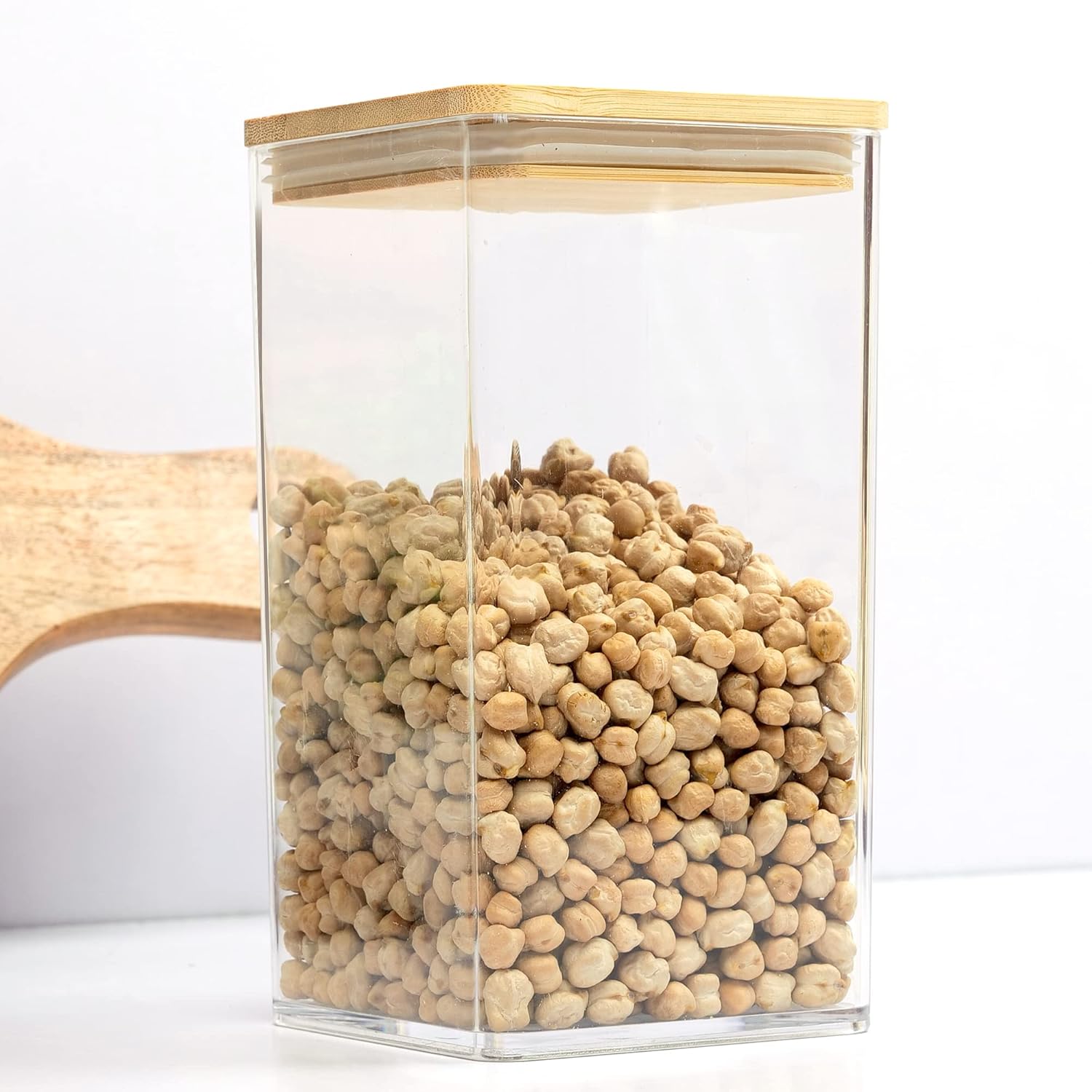 Buy Anko 1 Litre Tall Airtight Transparent Plastic Food Storage ...