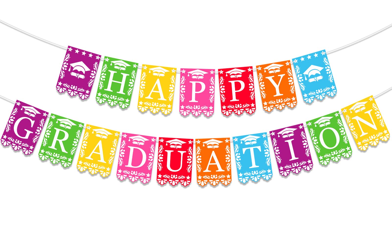 Amazon.com: HOWAF Mexican Graduation Decoration Banner, Fiesta Themed ...