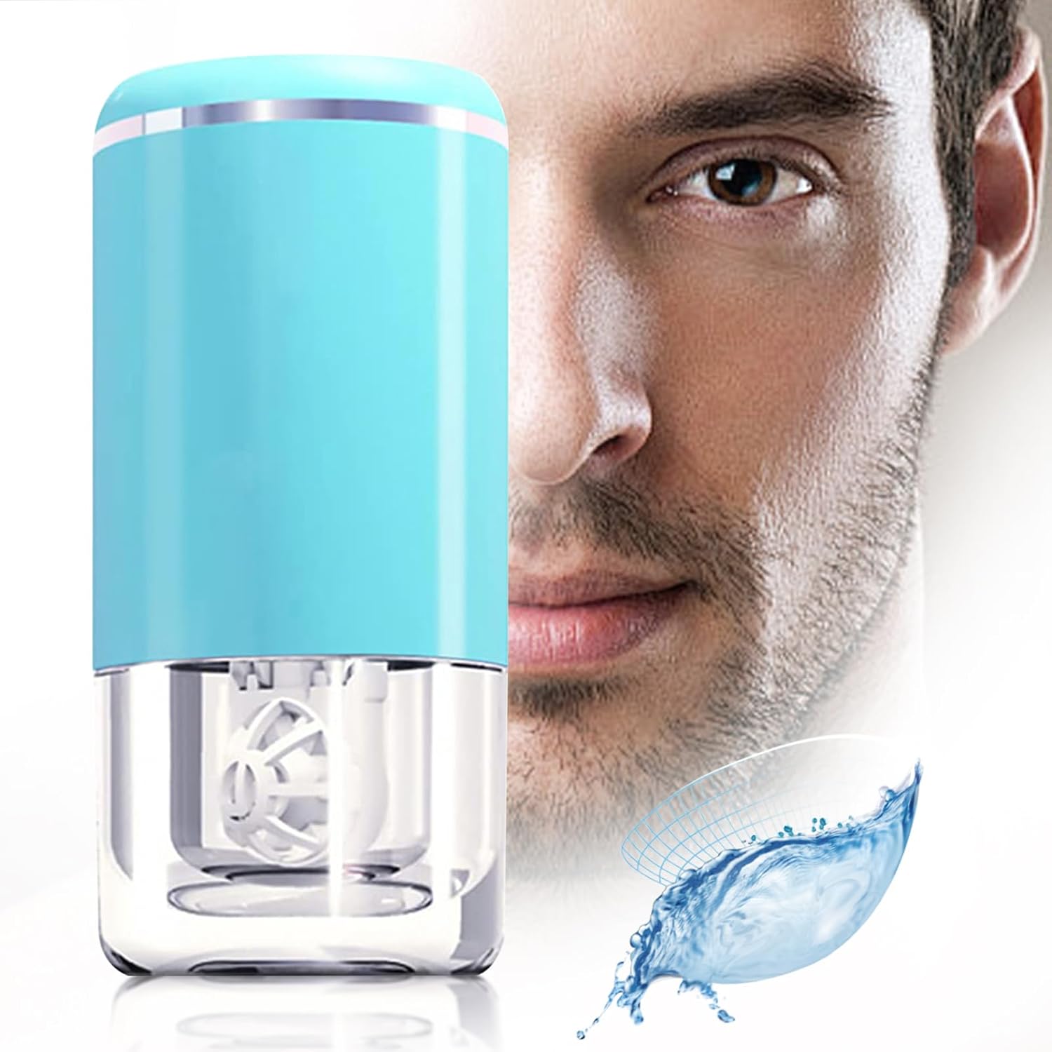 Amazon.com: Portable Ultrasonic Contact Lens Cleaner with USB Charger and Solution Soak Case ...