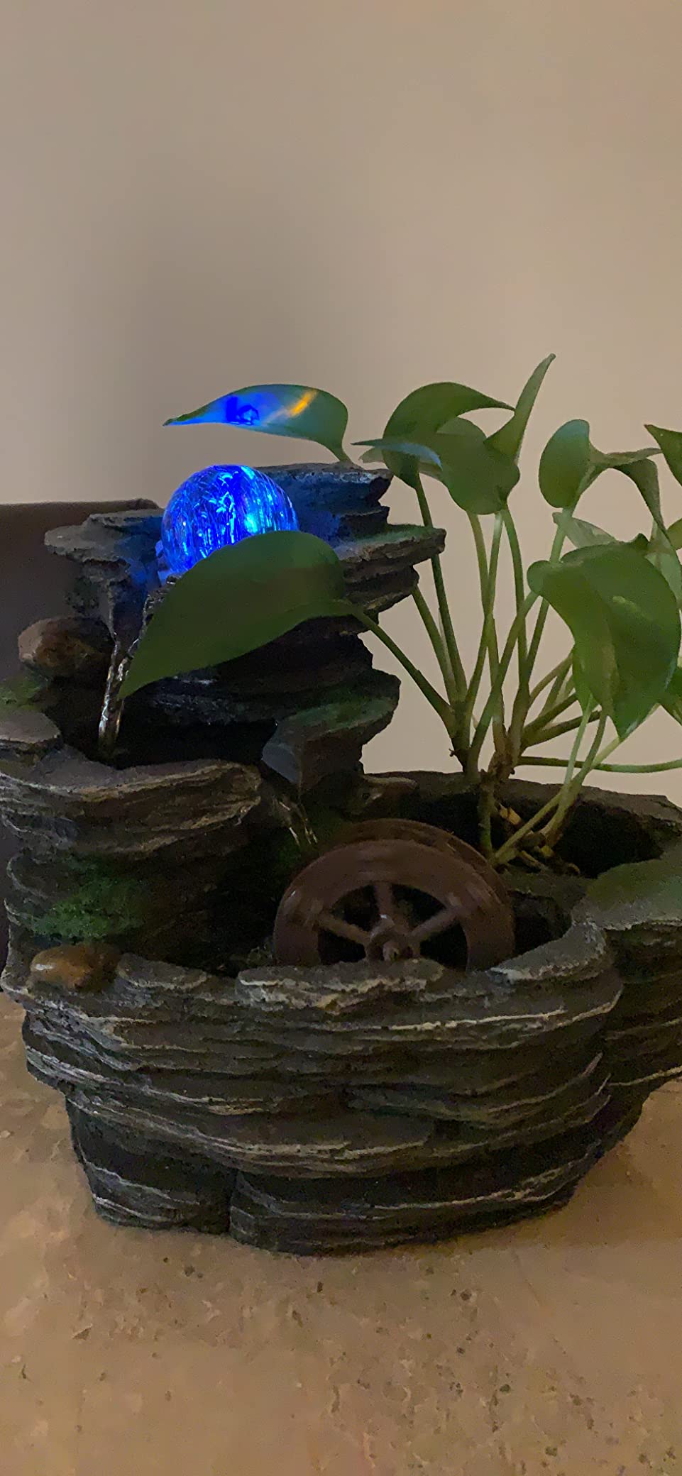 $10/mo - Finance POWLAB Tabletop Water Fountain,Environmental Resin ...