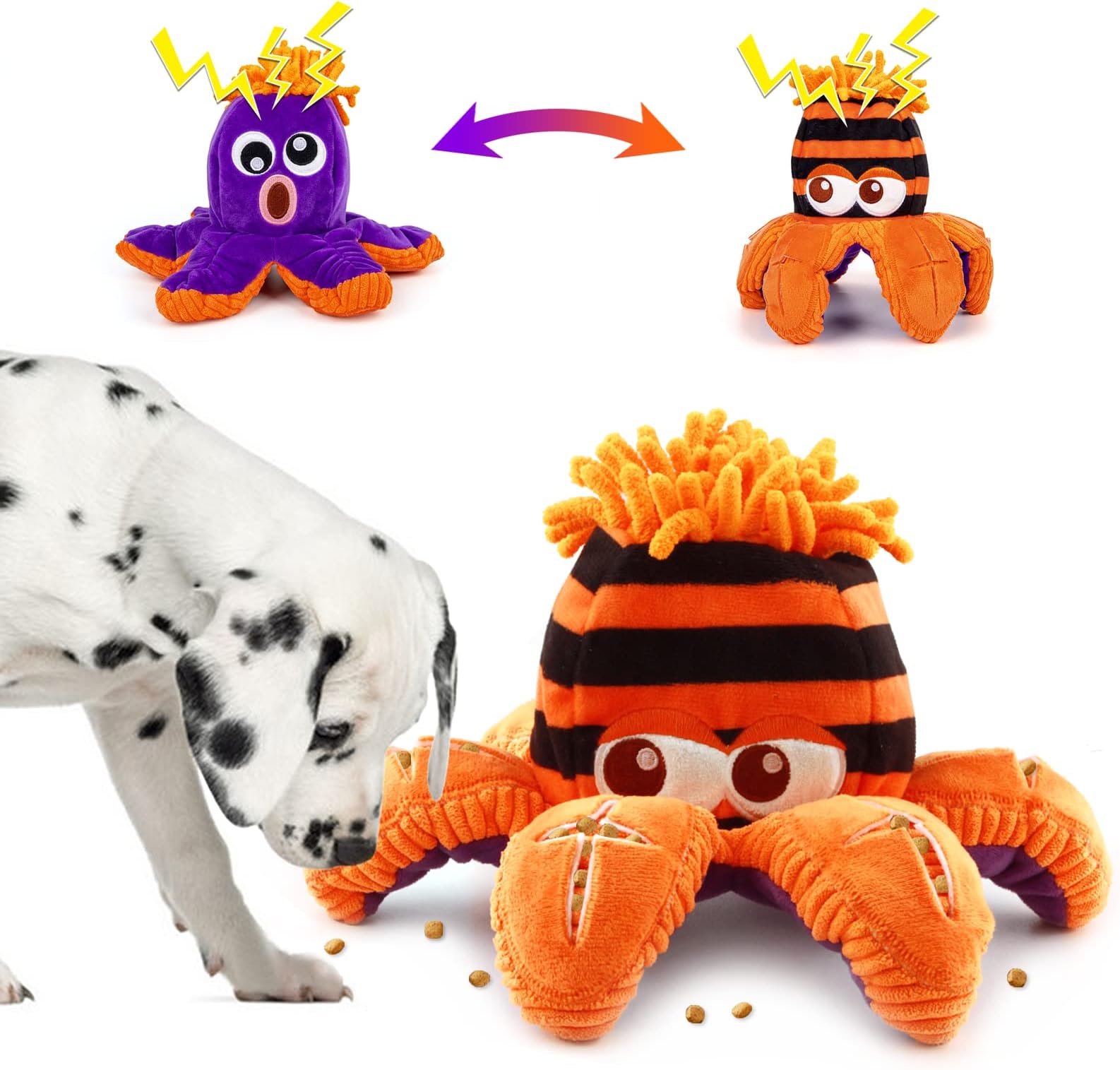 Leipple 2 in 1 Double-Sided Squeaky Dog Snuffle Toys for Medium Dogs ...