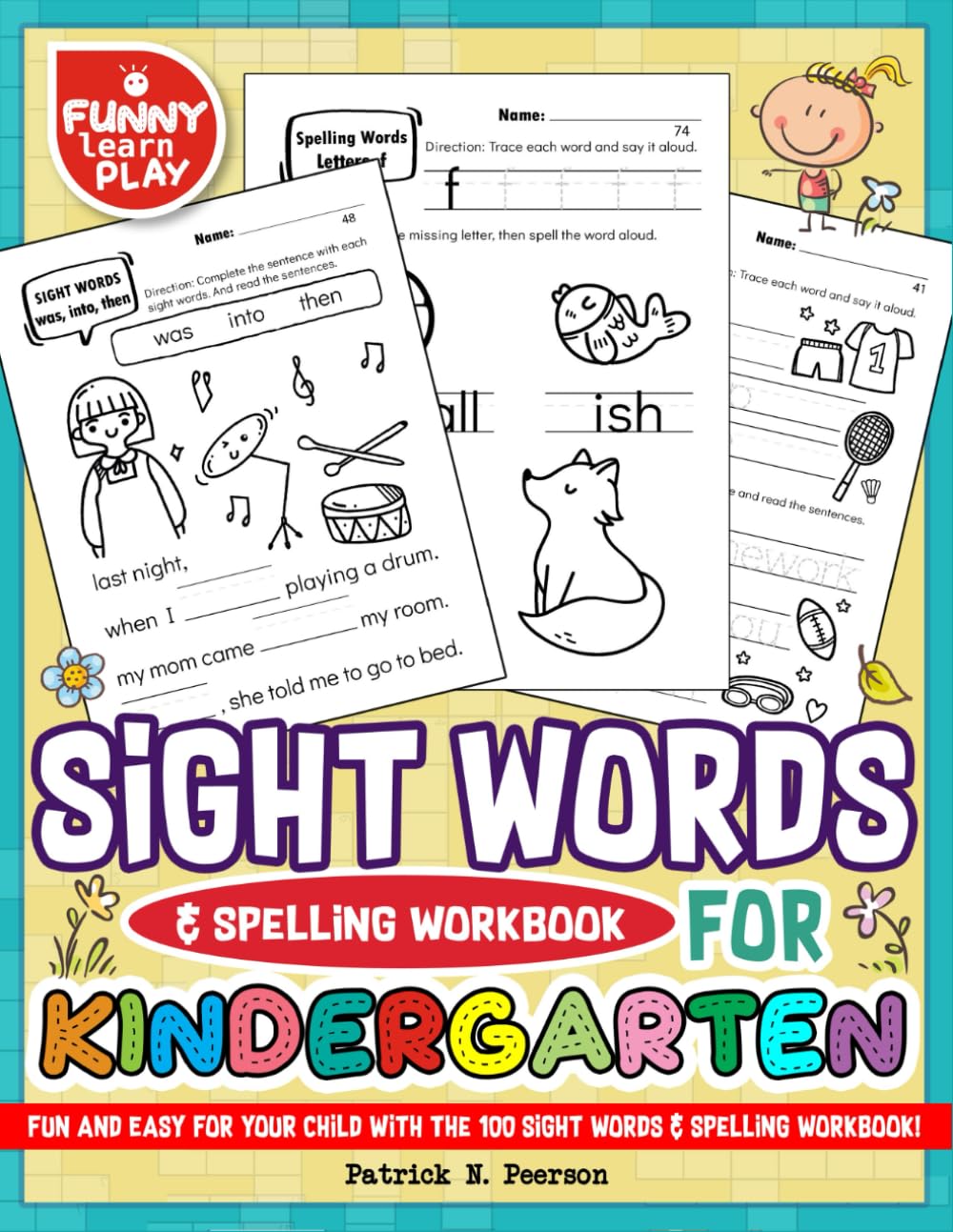 Amazon | Sight Words Kindergarten - 100 Sight Words & Spelling Workbook ...