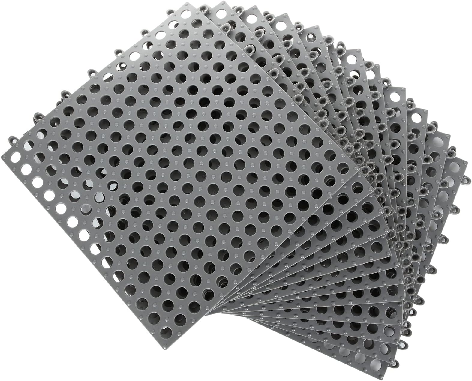 Amazon.com: 12 Pack 12" x 12" Interlocking Rubber Bathroom Flooring ...