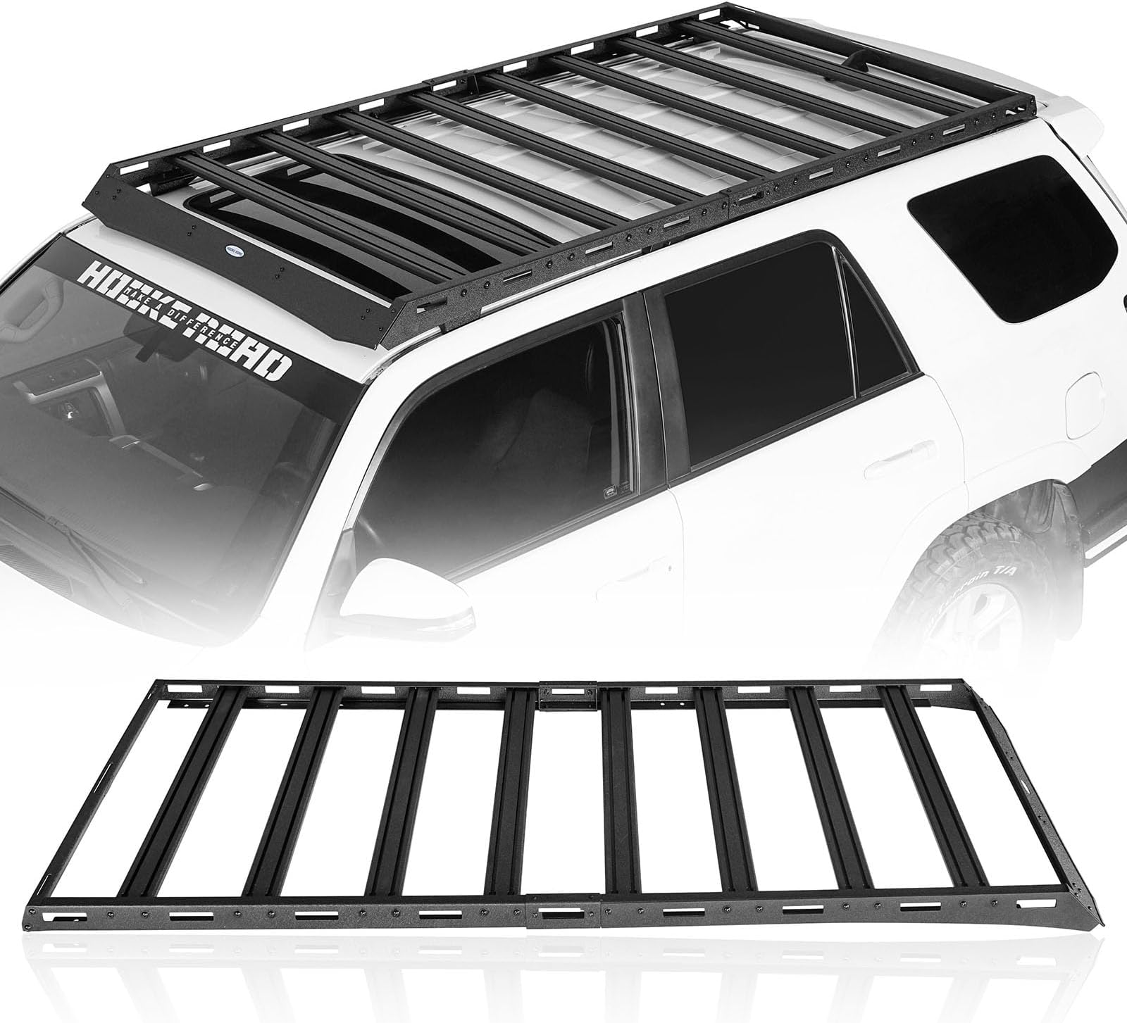Amazon.com: Hooke Road 4Runner Roof Rack Cross Bars Cargo Basket ...