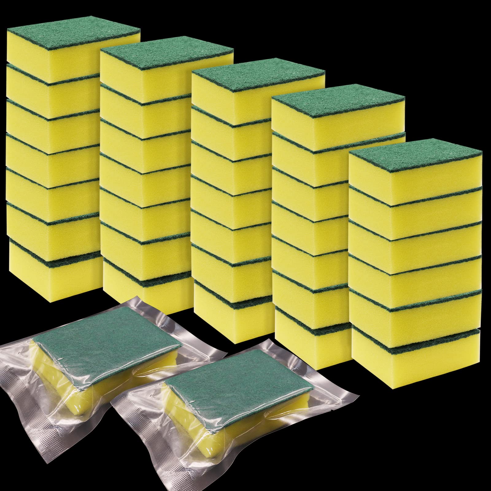 Amazon.com: Individually Wrapped Sponges, 36 PCS Kitchen Dishwashing ...