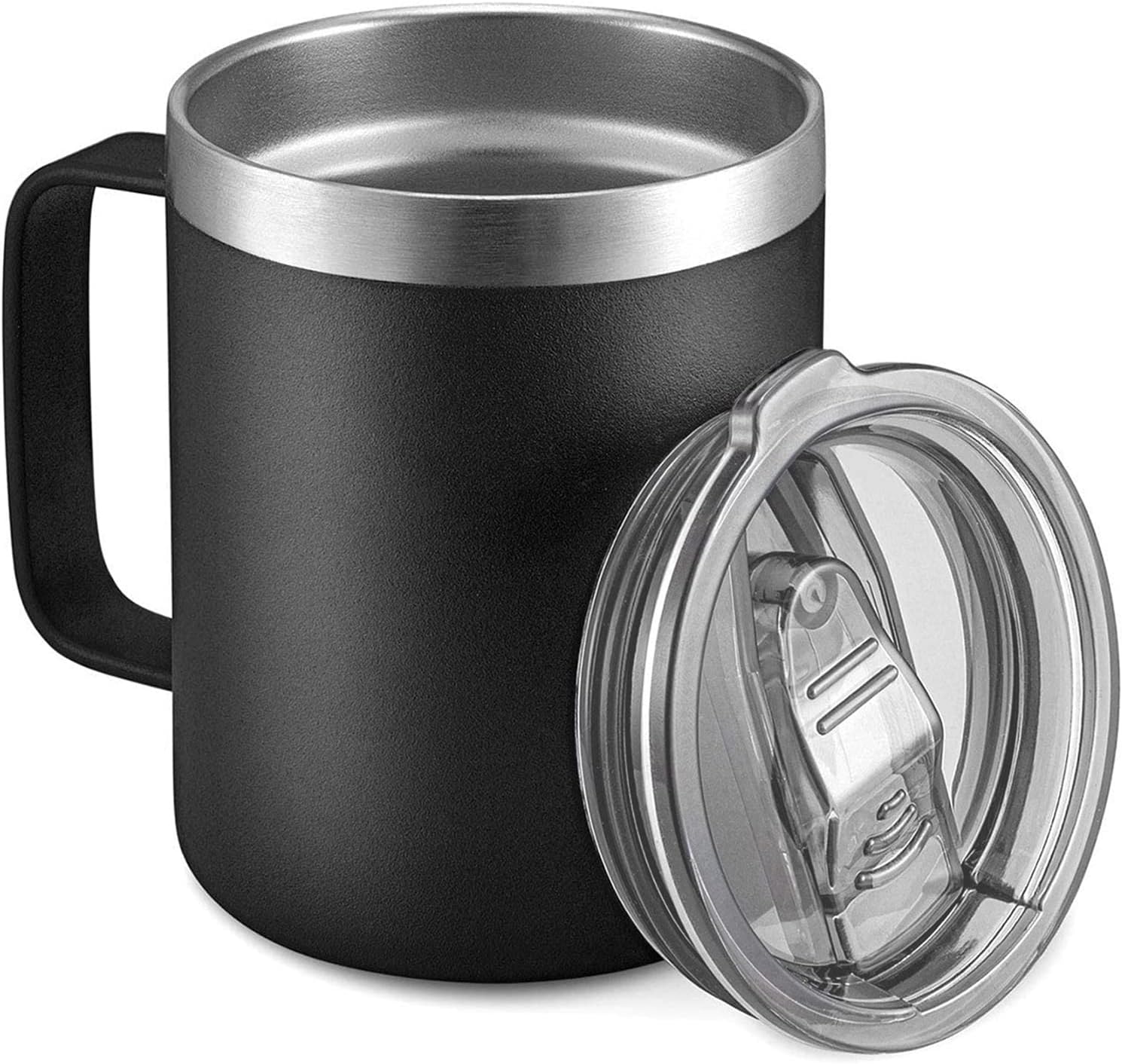Termos para Cafe 12oz, Vaso Termico Acero Inoxidable, Taza para Cafe con Asa, Vasos Termicos ...