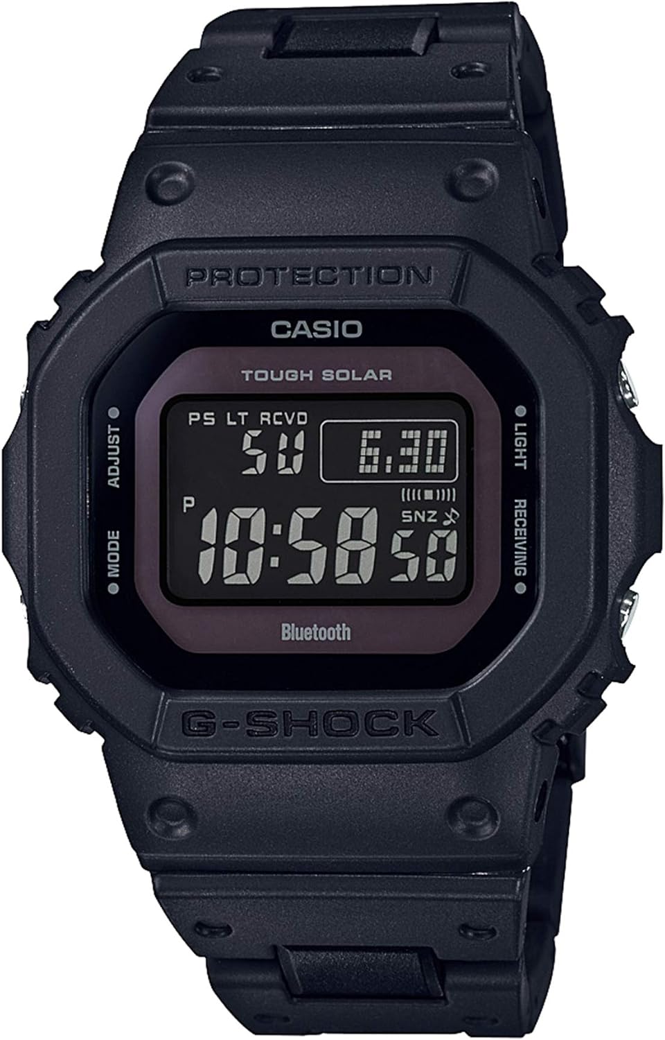 CASIO Men's G-Shock Bluetooth Multiband-6 Digital Solar Watch, Black ...