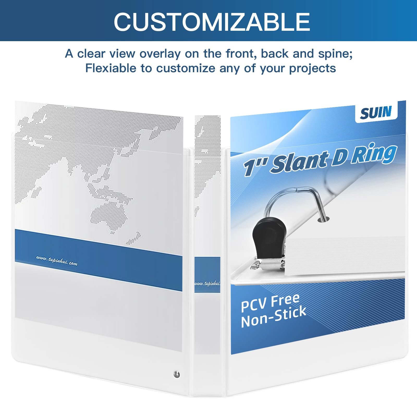 Snapklik.com : 3 Ring-Binders 1- Slant D Ring-Binder, 6 Bundle Packs Of ...