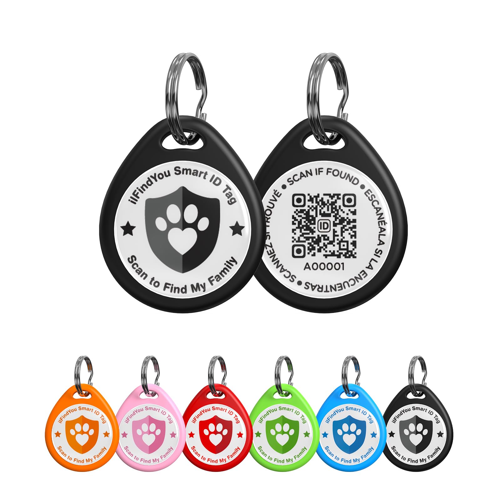Amazon.com: ilFindYou Cat Tags Personalized Small, QR Code Cat Name Tag ...