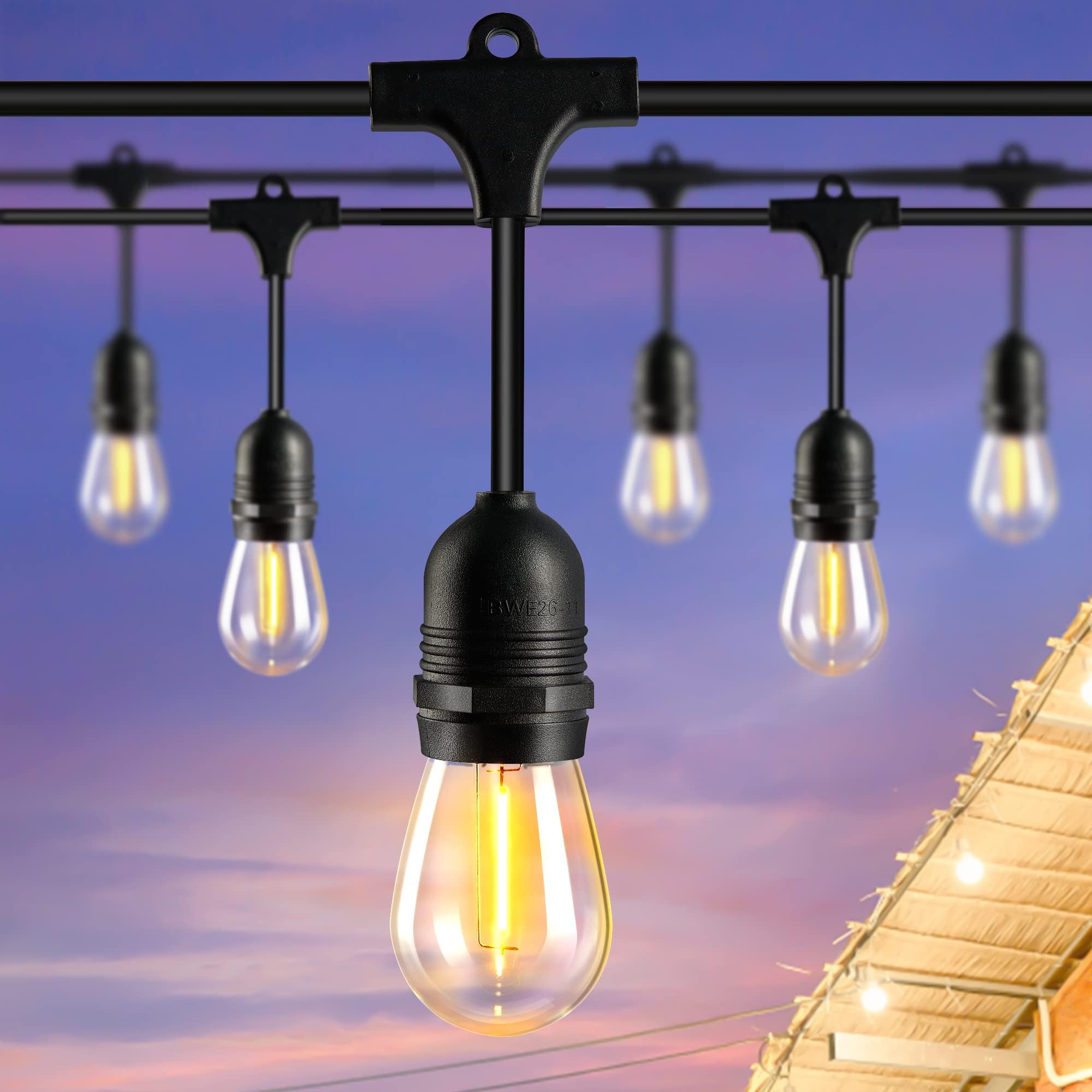 Guirnalda LED Exterior 15m 24+2 Focos Alto Brillo | Paga Hasta 24 Meses