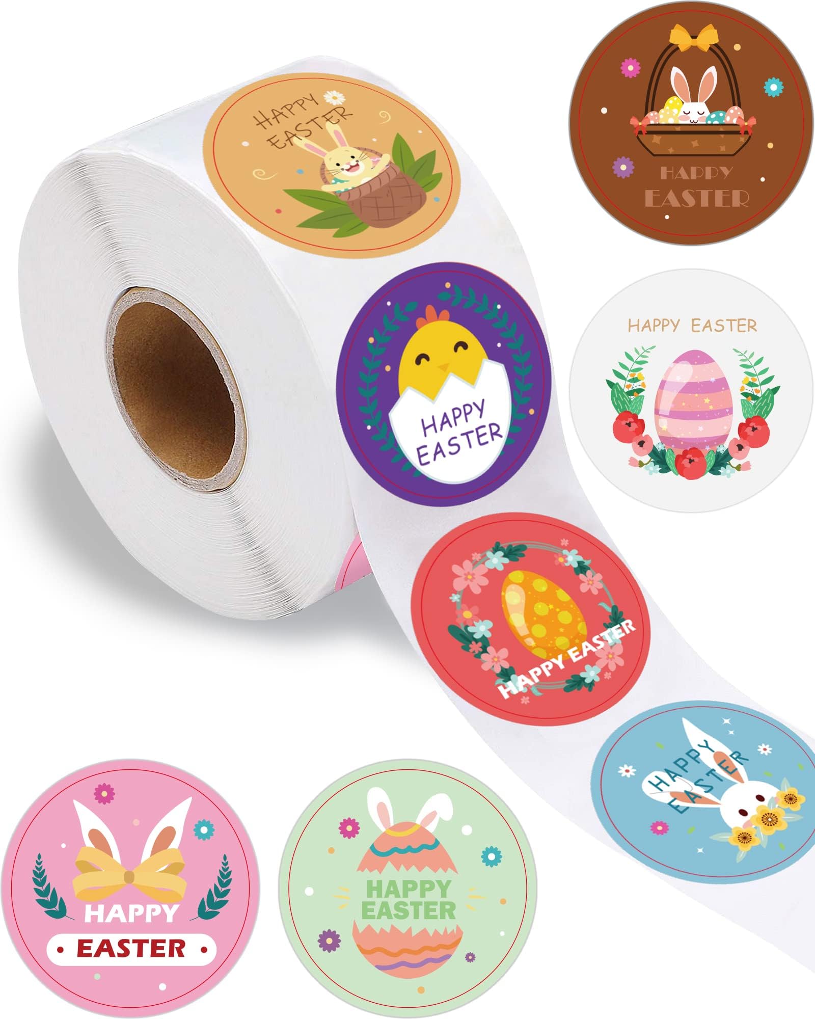 Amazon.com: Wonmon 360 PCS Easter Bunny Stickers for Kids, Colorful ...