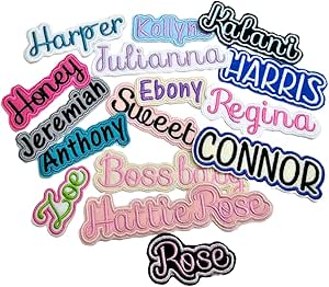 Amazon.com: Custom Name Patch, Personalize Name Tag, Embroidered Patch, Personalized Name Patch ...