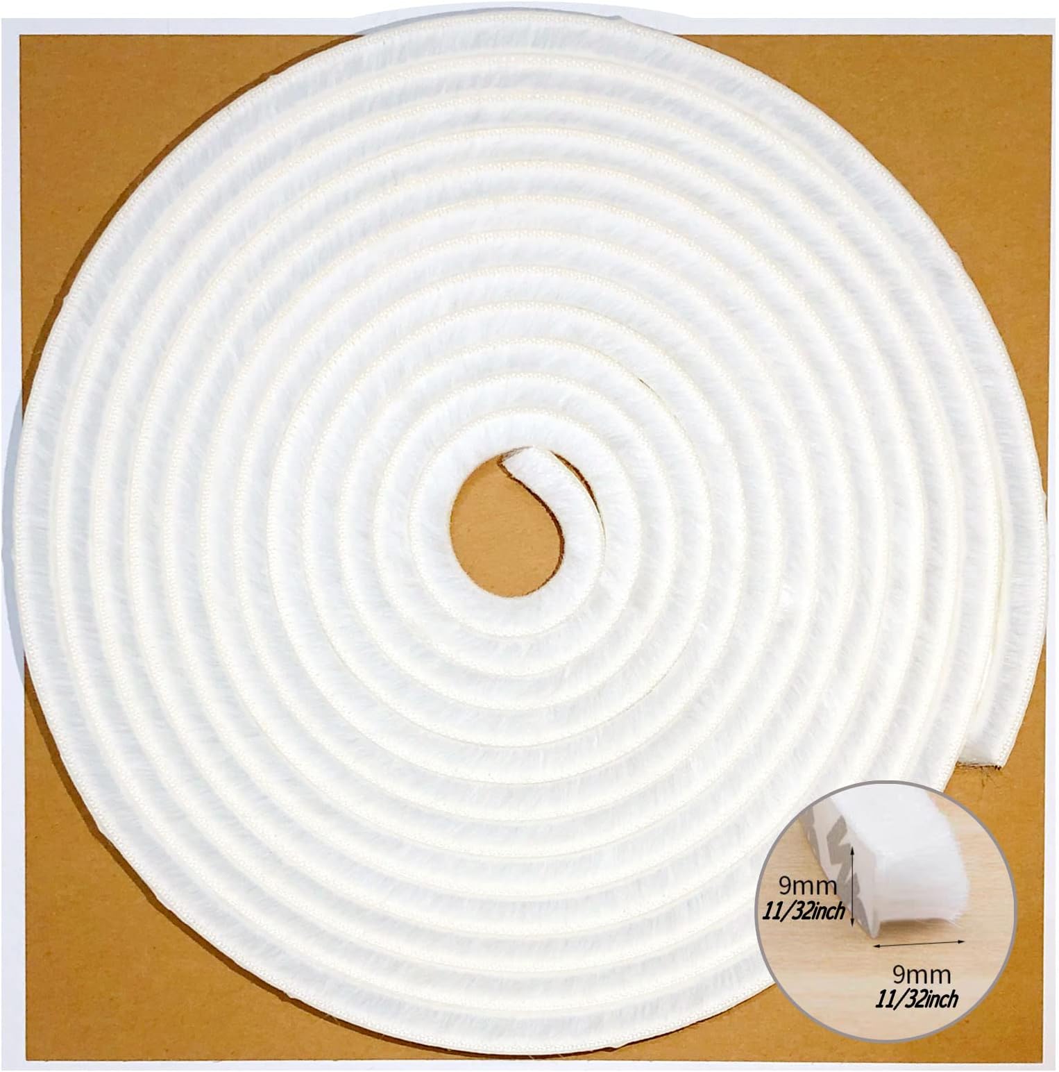 Hestya 10 m Foam Draught Excluder Weather Strip Tape Weatherstrip ...