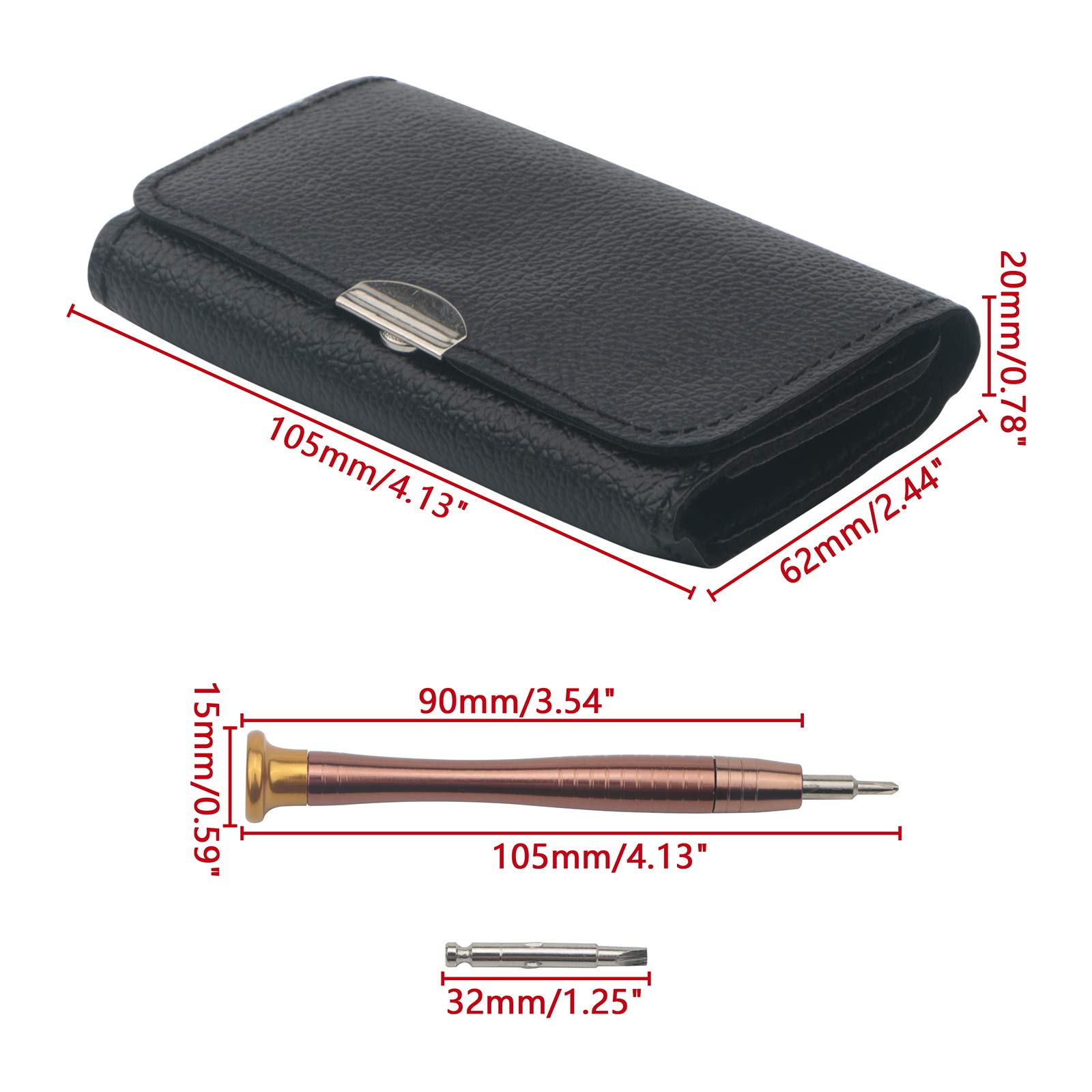 Sports Mouth Protection 4-Piece Pocket Screwdriver Set With Leather ...