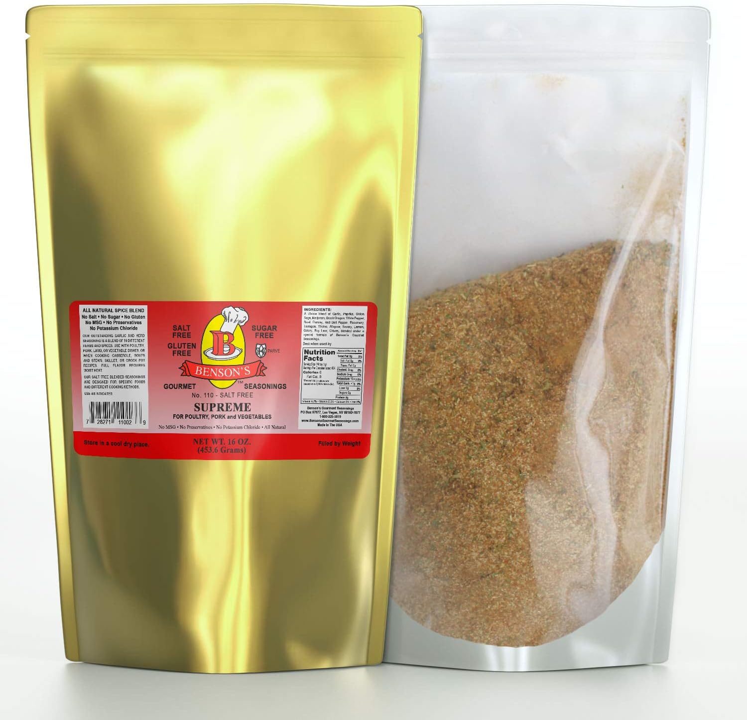 Amazon.com : Benson’s - Table Tasty Salt Substitute, Salt-Free Gourmet ...