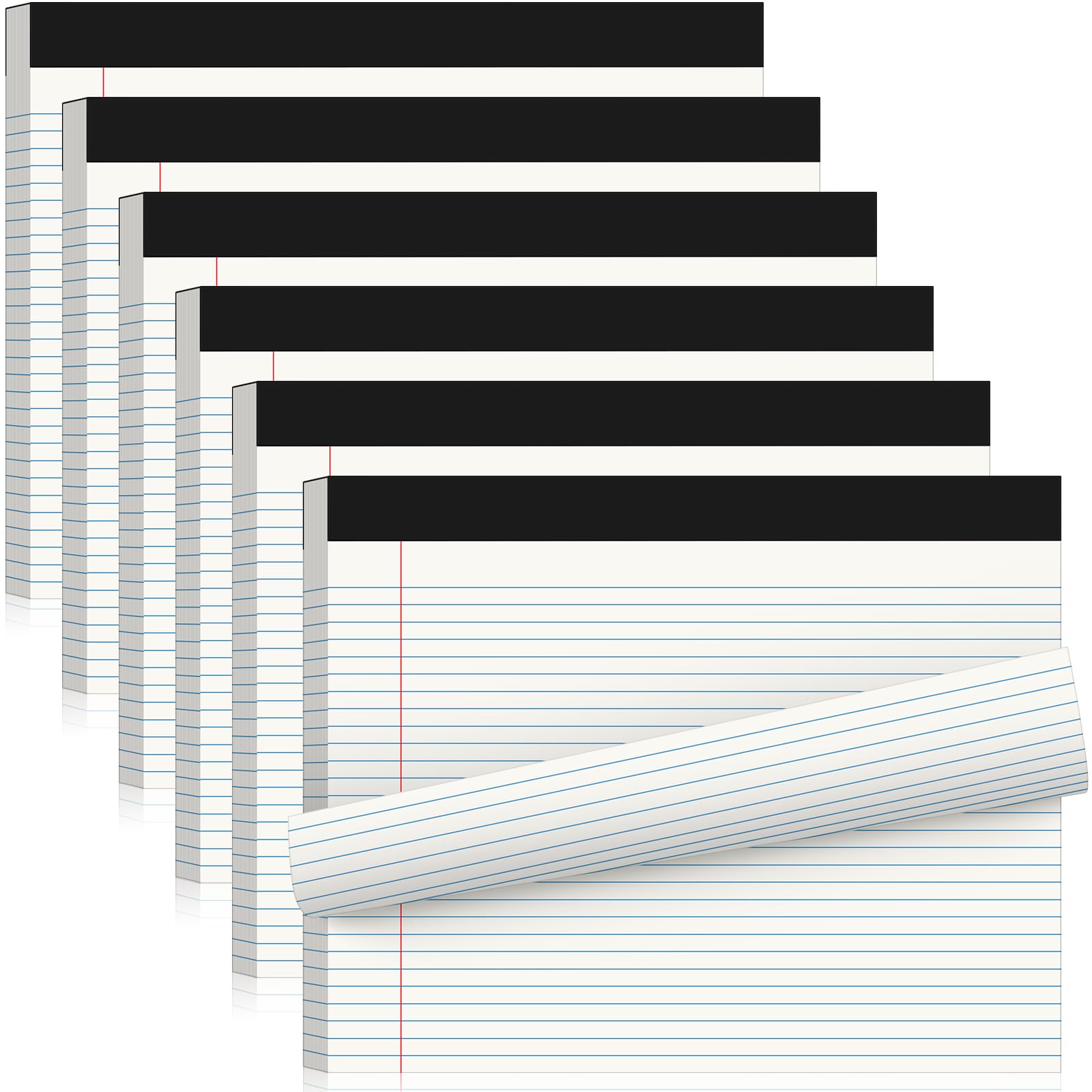 Amazon.com : Jetec 6 Pcs Legal Pads Landscape Pad College Ruled 50 ...